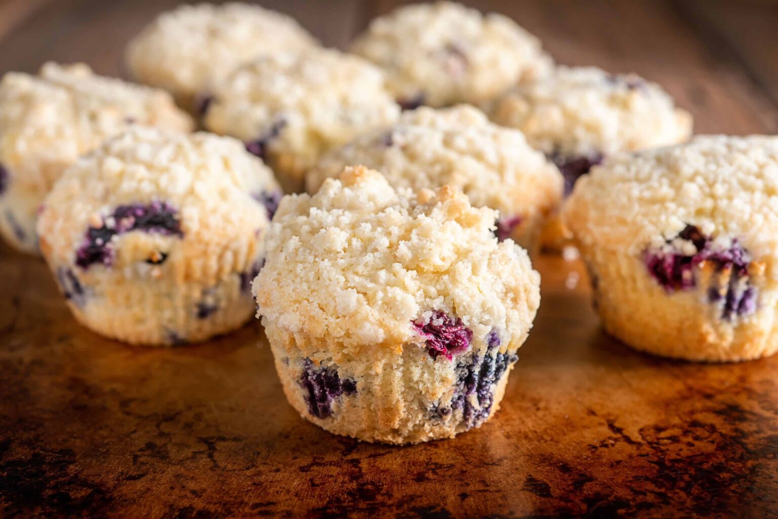 Fresh Milled Flour Blueberry Muffins with Delicious Streusel-Top | Rose ...